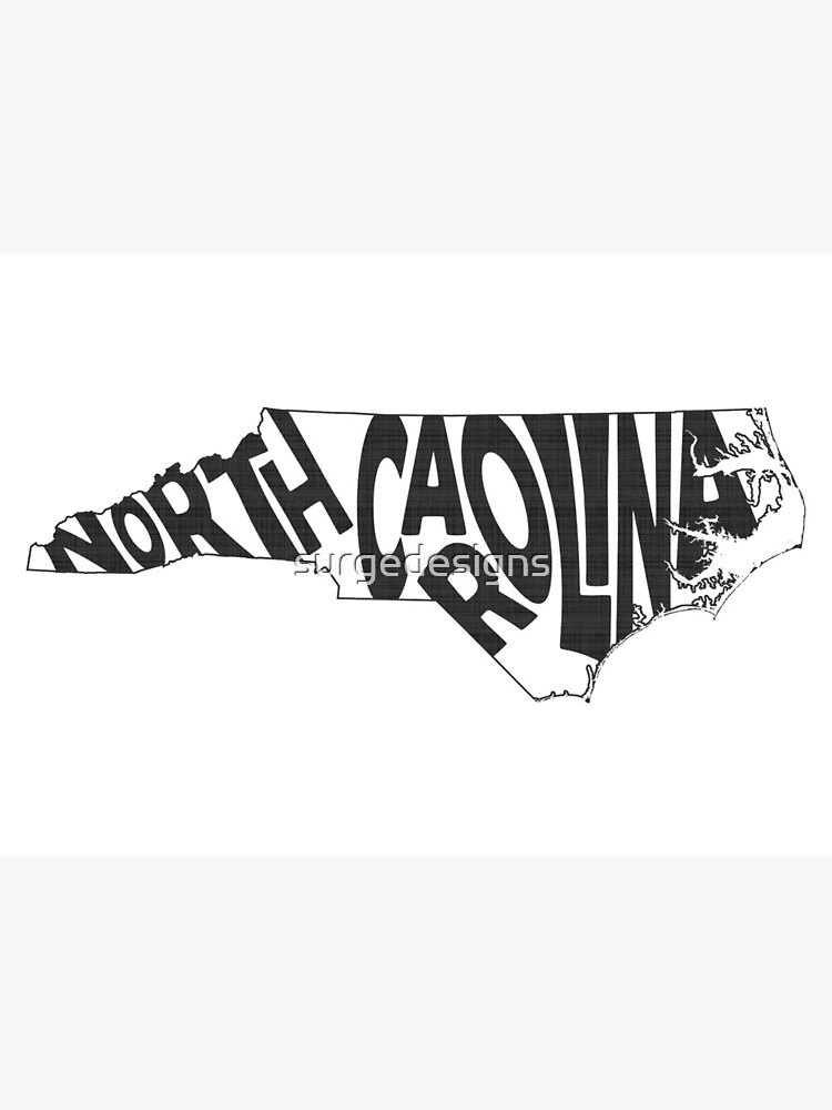 "North Carolina State Word Art" Art Board Print for Sale by ...