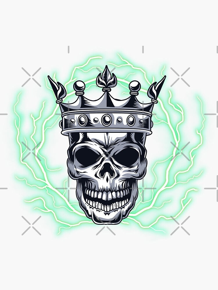 "ELECTRIC KING" Sticker for Sale by LakesideReflect | Redbubble