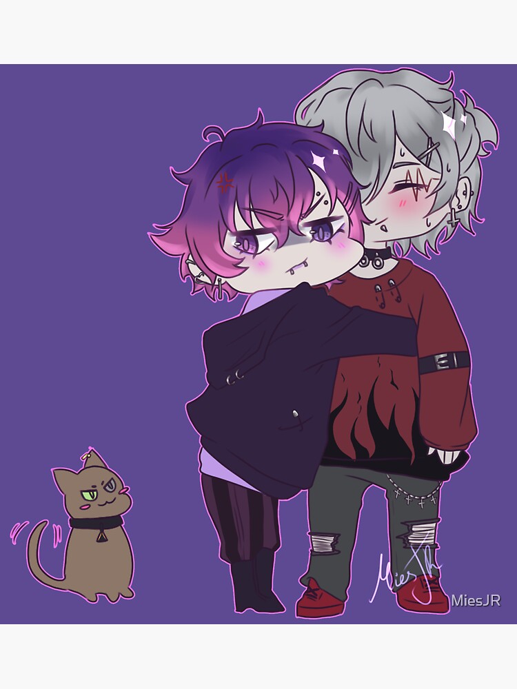 "Uki Violeta, Fulgur Ovid NIJISANJI EN Noctyx" Sticker for Sale by MiesJR | Redbubble