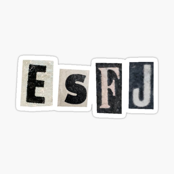 "ESFJ - MBTI" Sticker for Sale by RheaRealm | Redbubble