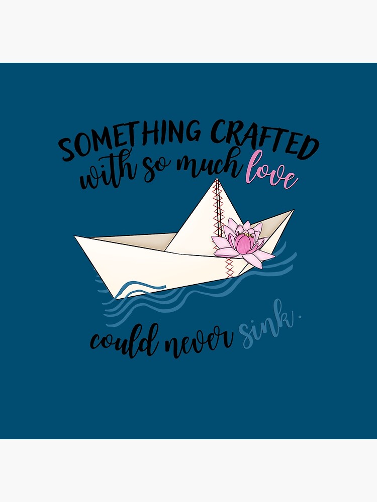 "Paper Boat Quote" Poster for Sale by Alexa-Ella | Redbubble
