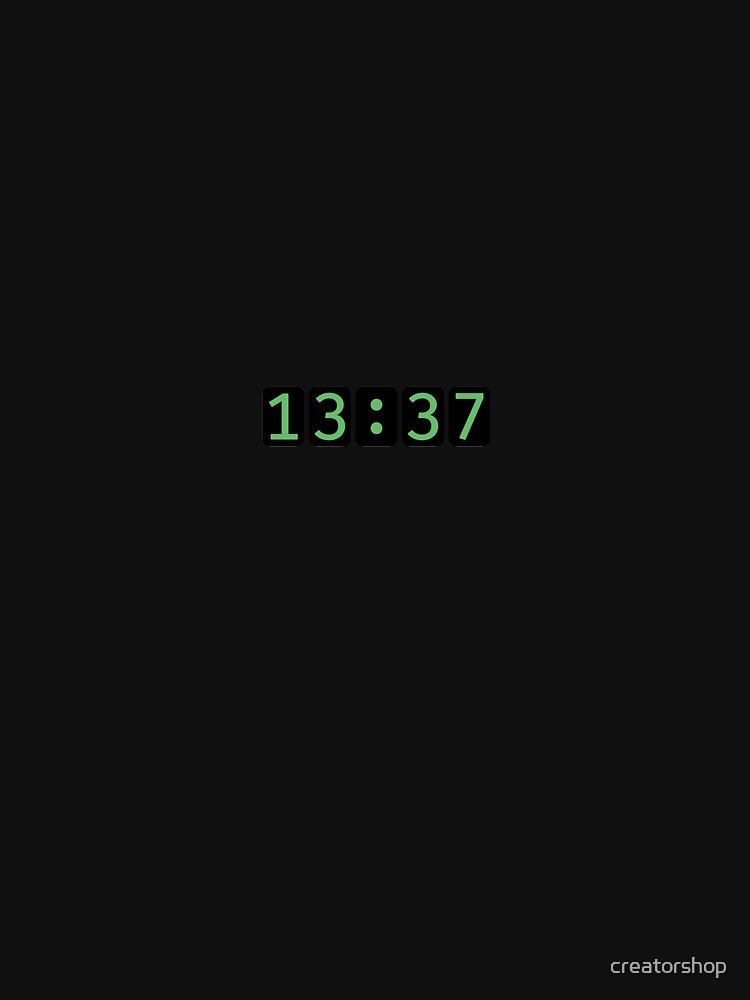 "L33Uhr - 1337" T-Shirt von creatorshop | Redbubble