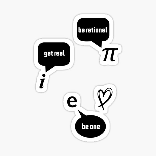 "Get Real Be Rational " Sticker for Sale by NA-AL | Redbubble