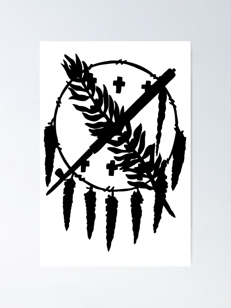 "Oklahoma State Flag (black)" Poster for Sale by Goyo7 | Redbubble