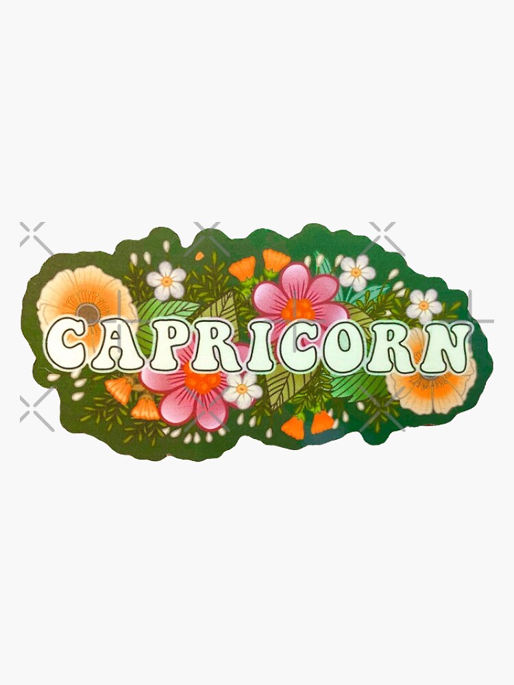 "capricorn" Sticker for Sale by PrythiansCourt | Redbubble