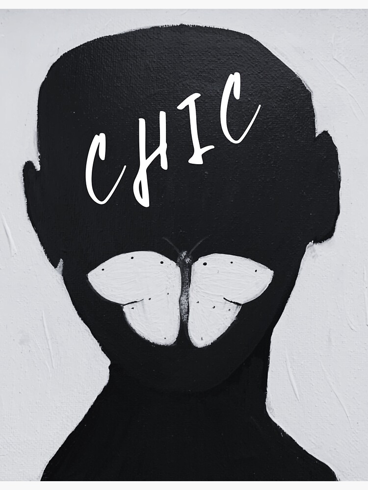"Chic face " Sticker for Sale by NewPages | Redbubble