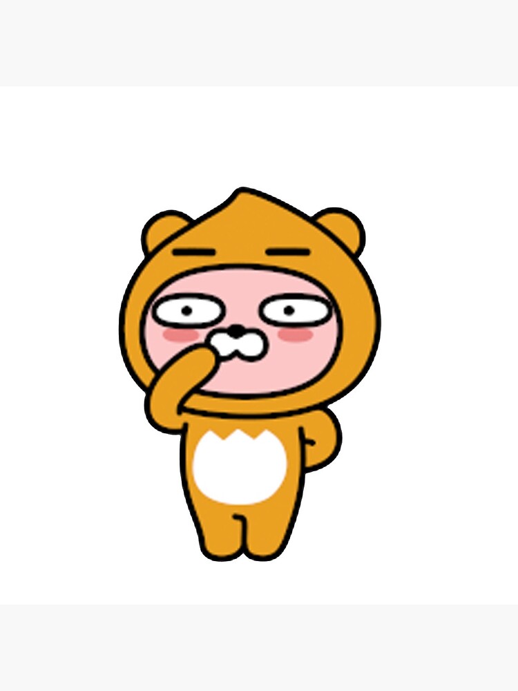 "KakaoTalk Friends Apeach in Hello! Ryan Costume" Poster by ...