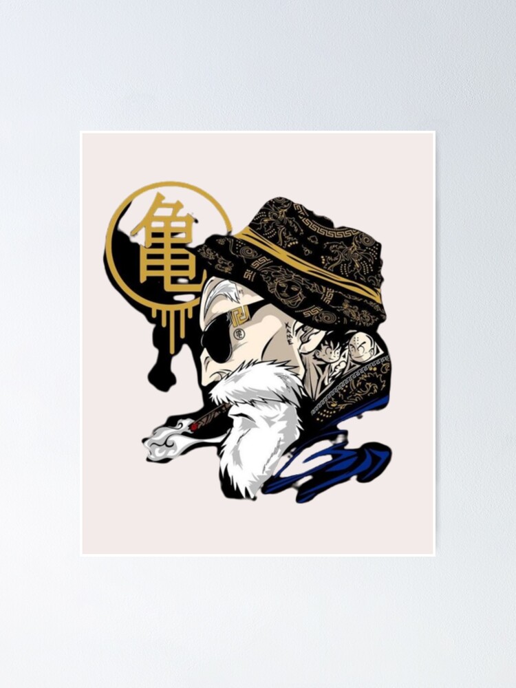 "Master Roshi Smoking" Poster for Sale by Mika-Funart | Redbubble