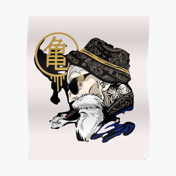 "Master Roshi Smoking" Poster for Sale by Mika-Funart | Redbubble