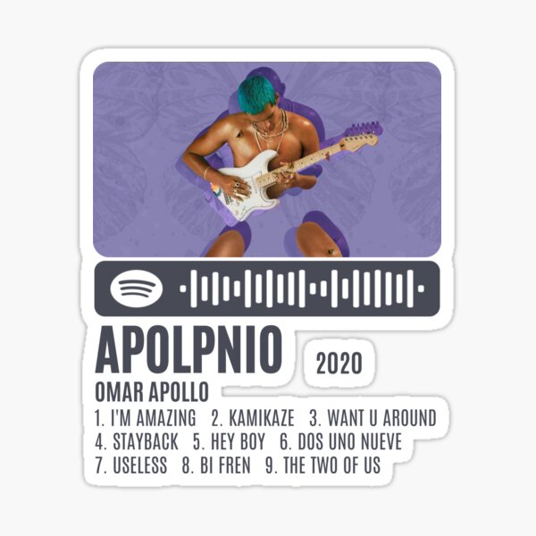 "Omar Apollo" Sticker for Sale by leyllashop | Redbubble