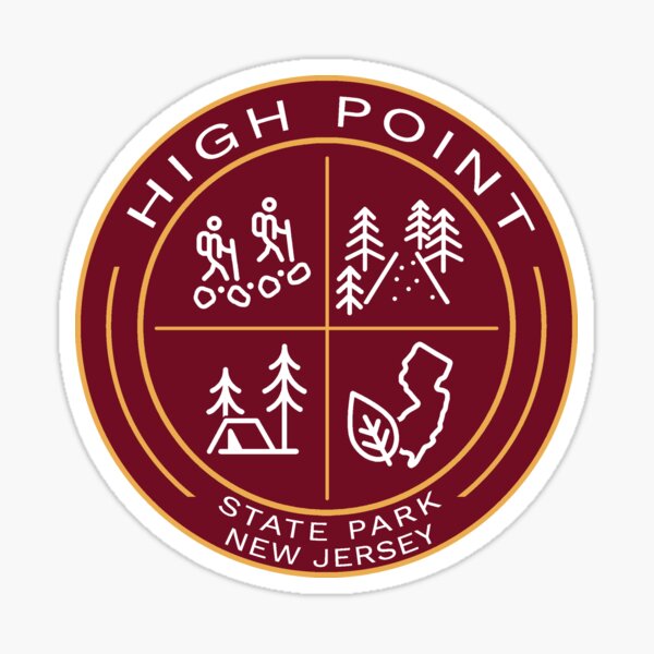 "High Point State Park Heraldic Logo" Sticker for Sale by VanyaKar ...