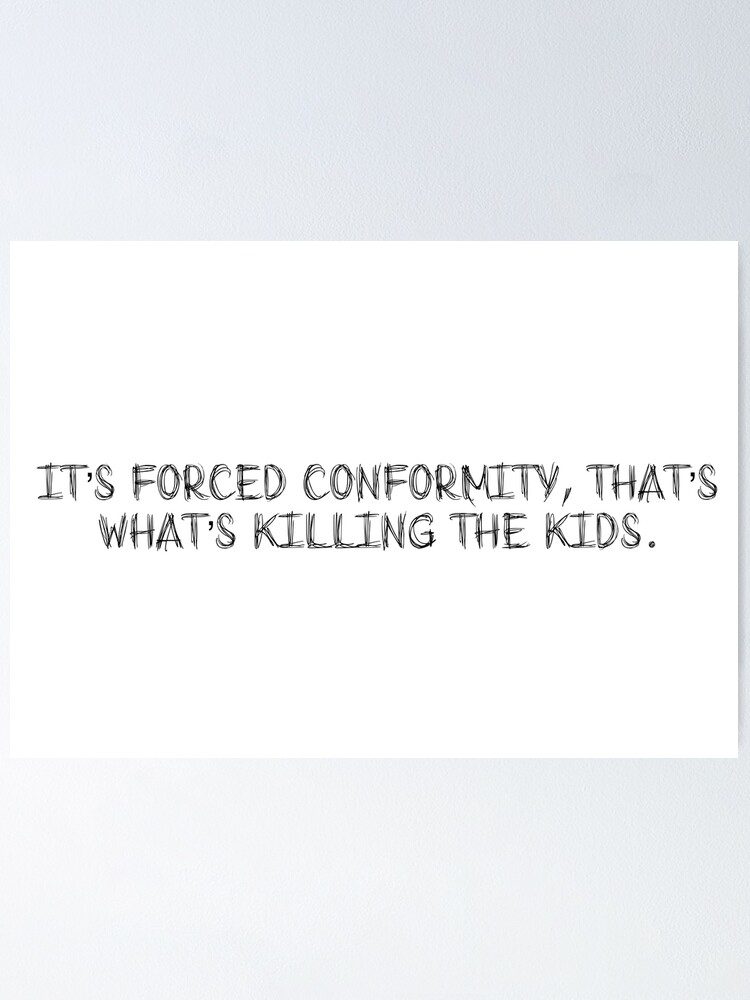 Forced Conformity Eddie Munson Poster For Sale By Kils Treehouse Redbubble