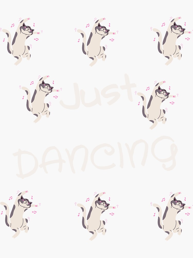 "Cats Are Dancer " Sticker for Sale by Shosho9 | Redbubble