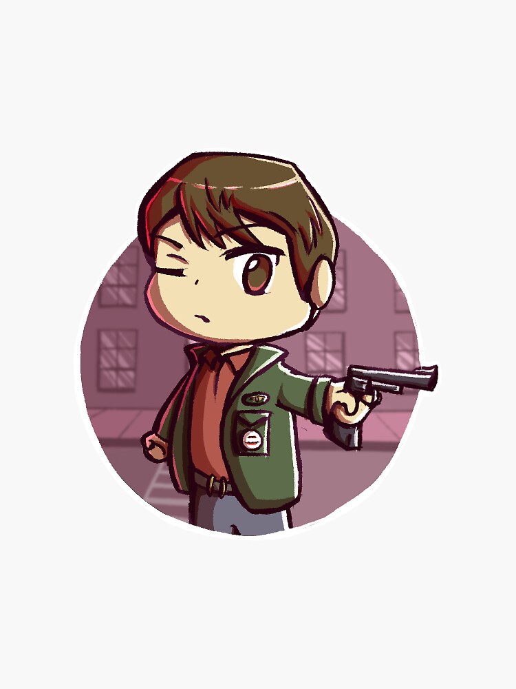 "Chibi Travis Taxi Driver #2" Sticker for Sale by KrobyLamp | Redbubble