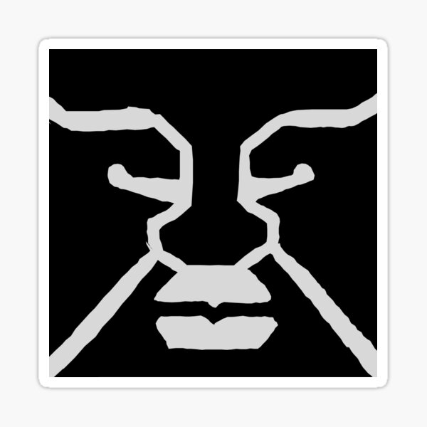 "Classic Vanette Sticker Face" Sticker for Sale by DanGhileArt | Redbubble