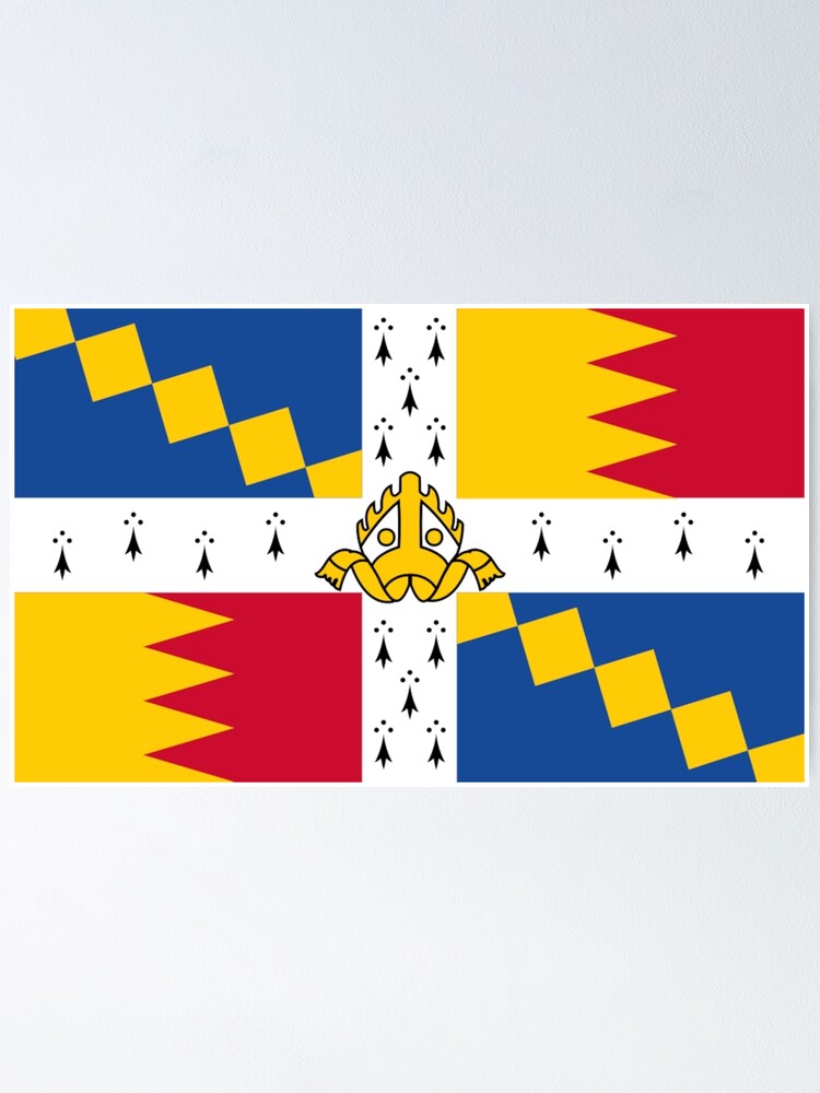 "Flag of Birmingham, England" Poster for Sale by Shav | Redbubble