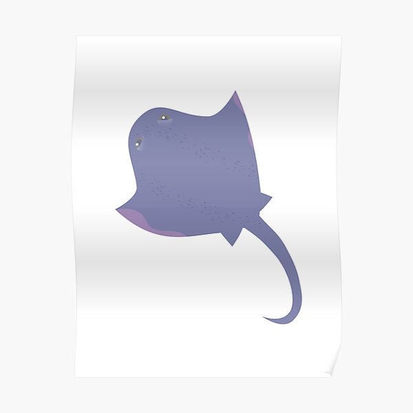 "Cute Cartoon Stingray " Poster for Sale by MadebyCRO | Redbubble