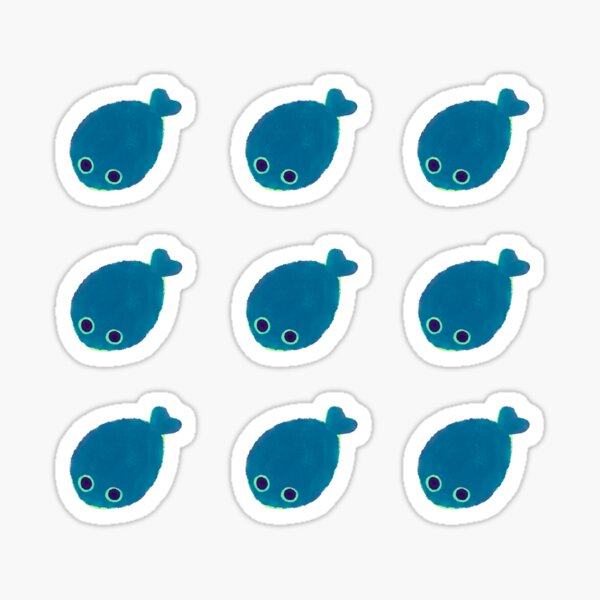 "Cute Kawaii Ocean Blue Fish Cartoon Sticker" Sticker for Sale by dai ...