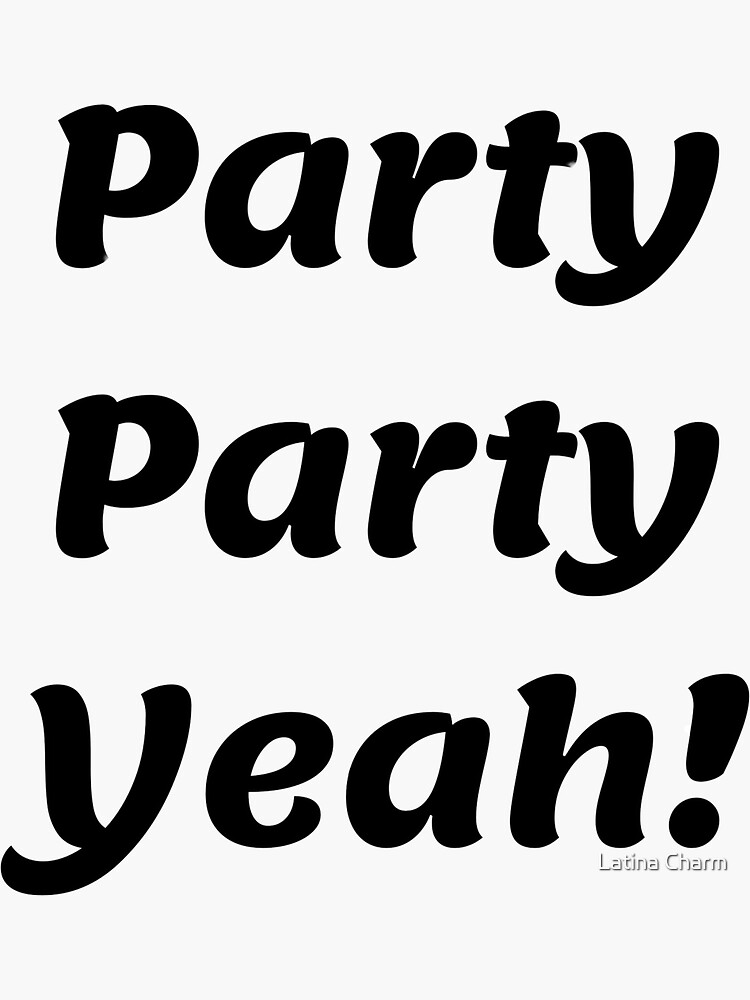 "Party, Party, Yeah! - JK from BTS funny quote" Sticker for Sale by ...