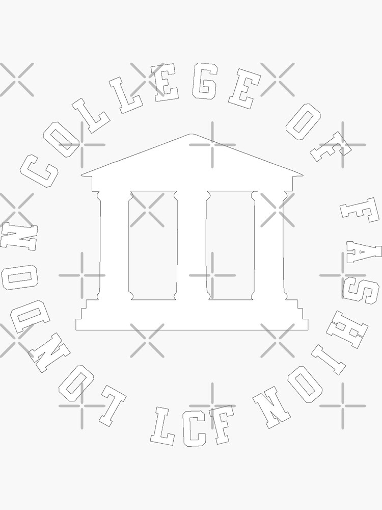 "LCF London College Of Fashion Logo" Sticker for Sale by MyUniversity ...