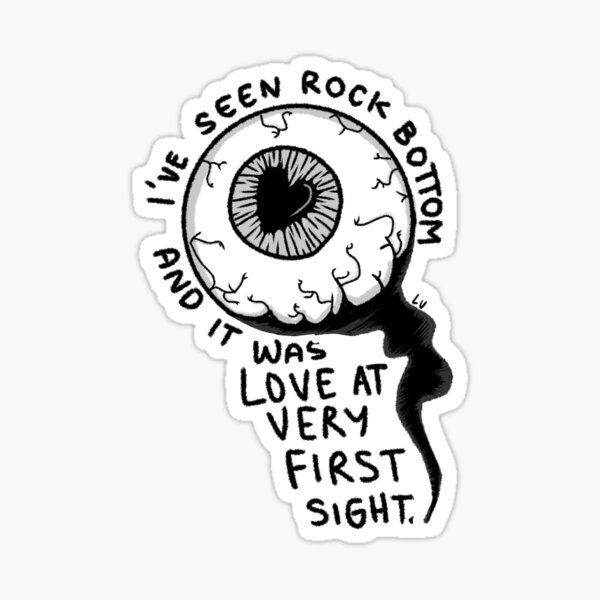 "ROCK BOTTOM" Sticker for Sale by sundaybluez | Redbubble