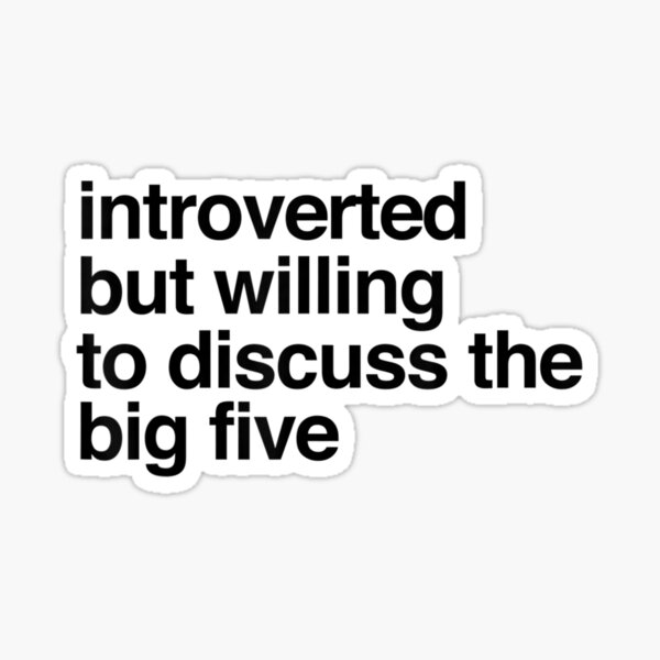 "African Safari Trip Wildlife Vacation Introverted Big Five " Sticker ...