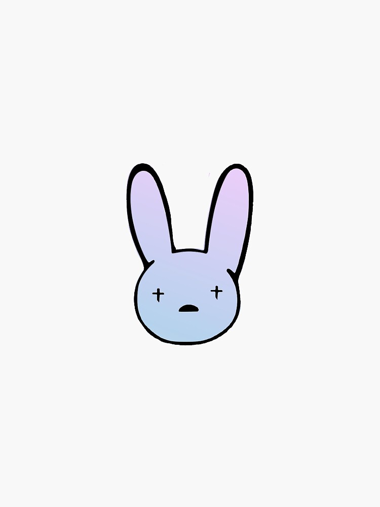 "Bad Bunny Logo" Sticker for Sale by gildedgold | Redbubble