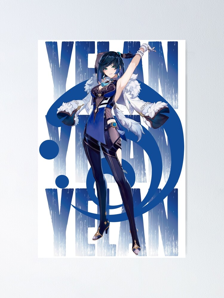 "GENSHIN IMPACT | YELAN" Poster for Sale by MaxwellYT | Redbubble