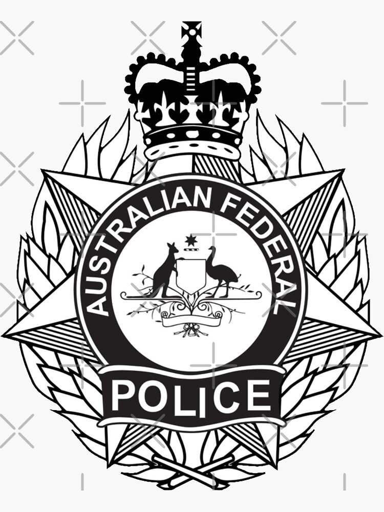 "AFP Australian Federal Police " Sticker for Sale by Chief82 | Redbubble