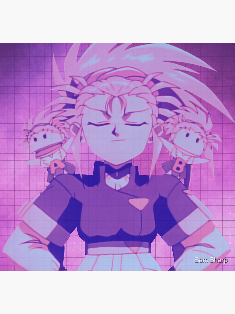 "Vaporwave Washu Tenchi Muyo" Sticker for Sale by LadyLongLimb | Redbubble