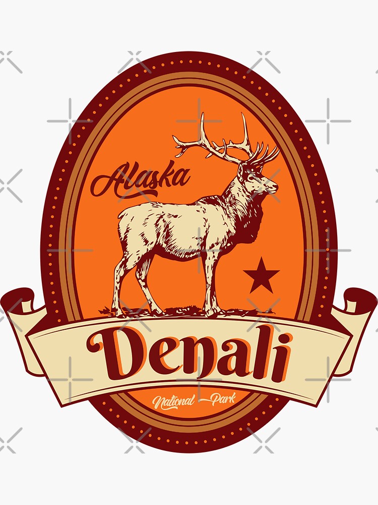 "Denali national park deer tracker Alaska" Sticker for Sale by THEWFBD ...
