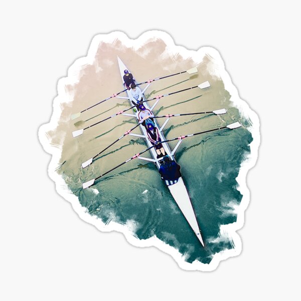"Rowers Rowing Color Splash" Sticker for Sale by images2delight | Redbubble
