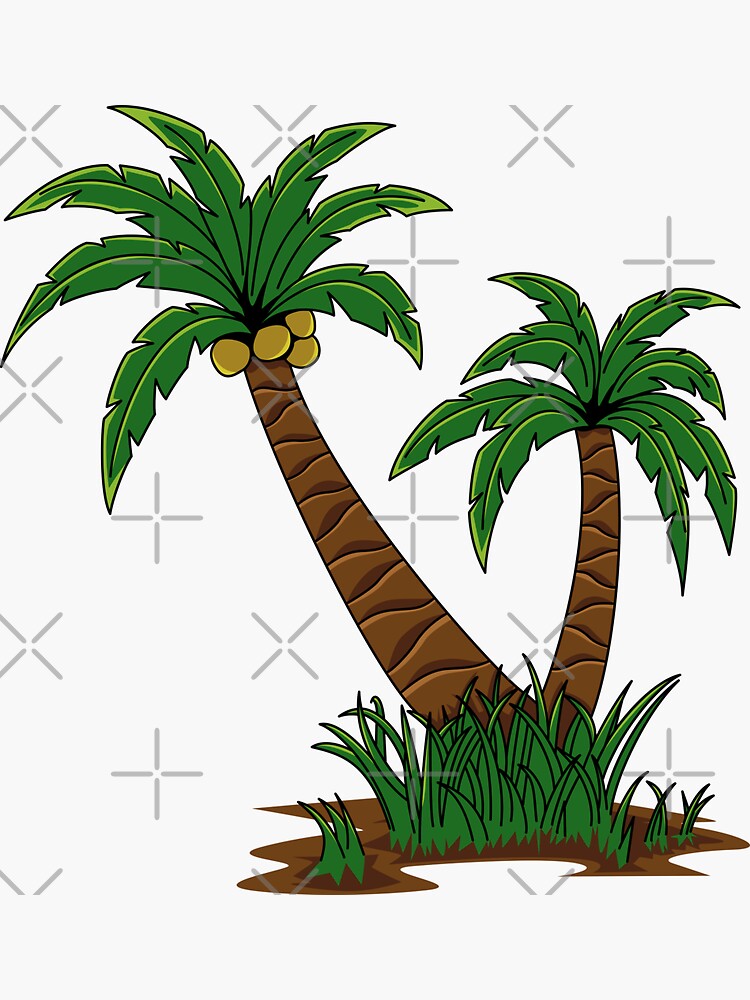 "Coconut Tree" Sticker for Sale by DesignByFerro | Redbubble