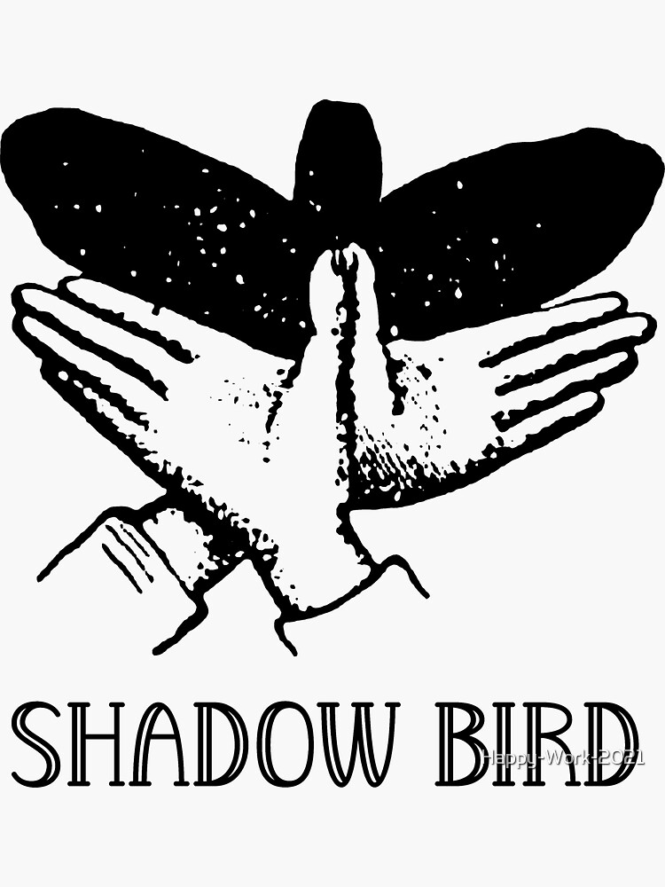 "Shadow Bird / Hand / Shadow Play / Wildlife" Sticker for Sale by Happy ...