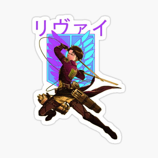 "Attack On Titan Attack on Titan Levi Wing of Freedom" Sticker for Sale ...