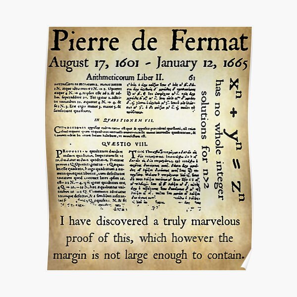 "Pierre de Fermat Mathematician Marvelous Proof Mathematics Quote ...