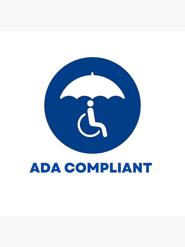 "ADA Compliant Handicap Sign Wheelchair" Poster for Sale by podlavadia ...