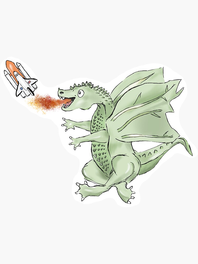 "Fired Up." Sticker for Sale by SterlingStories | Redbubble