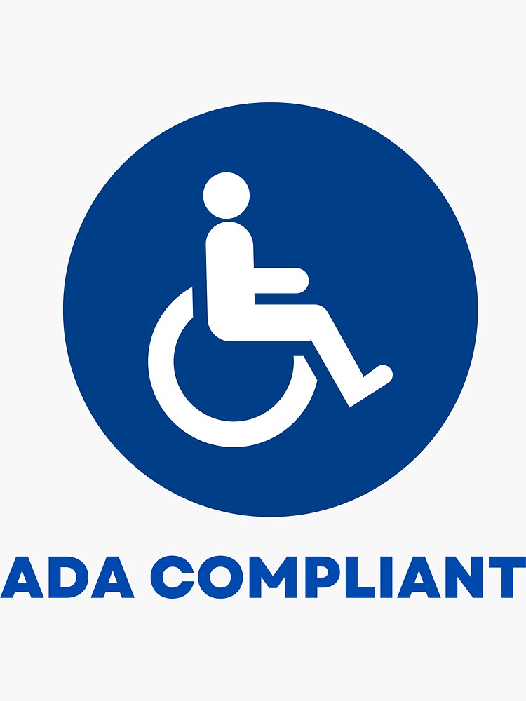 "ADA Compliant Handicap Sign Wheelchair" Sticker for Sale by podlavadia ...