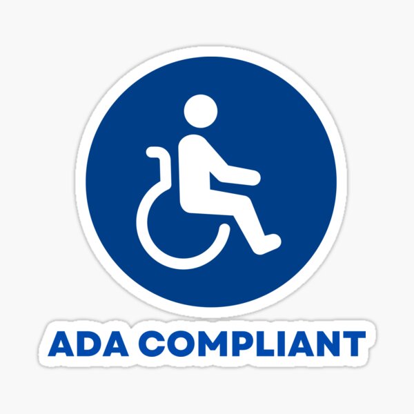 "ADA Compliant Handicap Sign Wheelchair" Sticker for Sale by podlavadia ...
