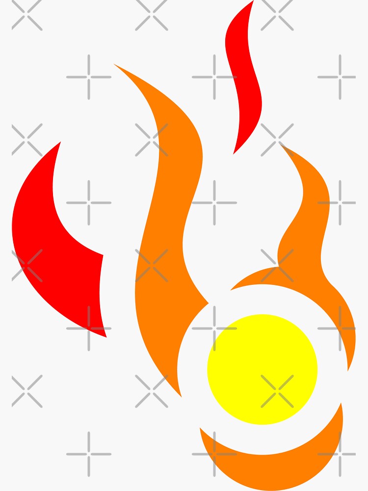 "Fire Rune" Sticker for Sale by JayoJack | Redbubble