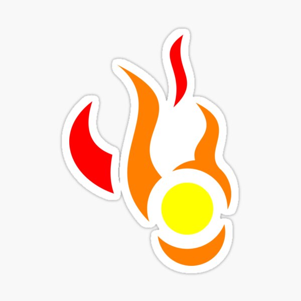 "Fire Rune" Sticker for Sale by JayoJack | Redbubble