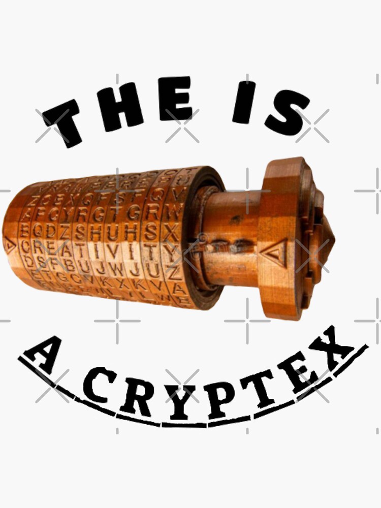 "CRYPTEX lOVE " Sticker for Sale by byrne-ma | Redbubble