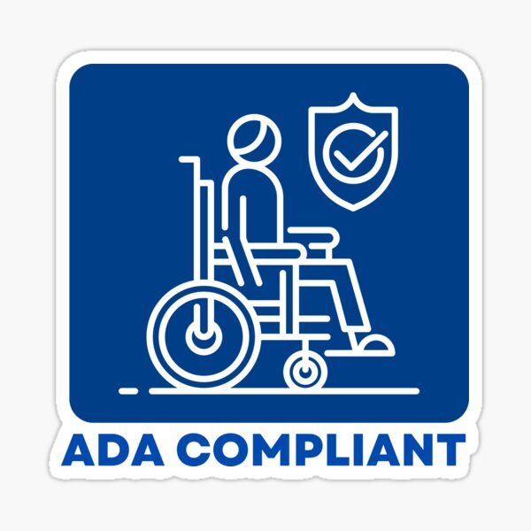 "ADA Compliant Handicap Sign Wheelchair" Sticker for Sale by podlavadia ...