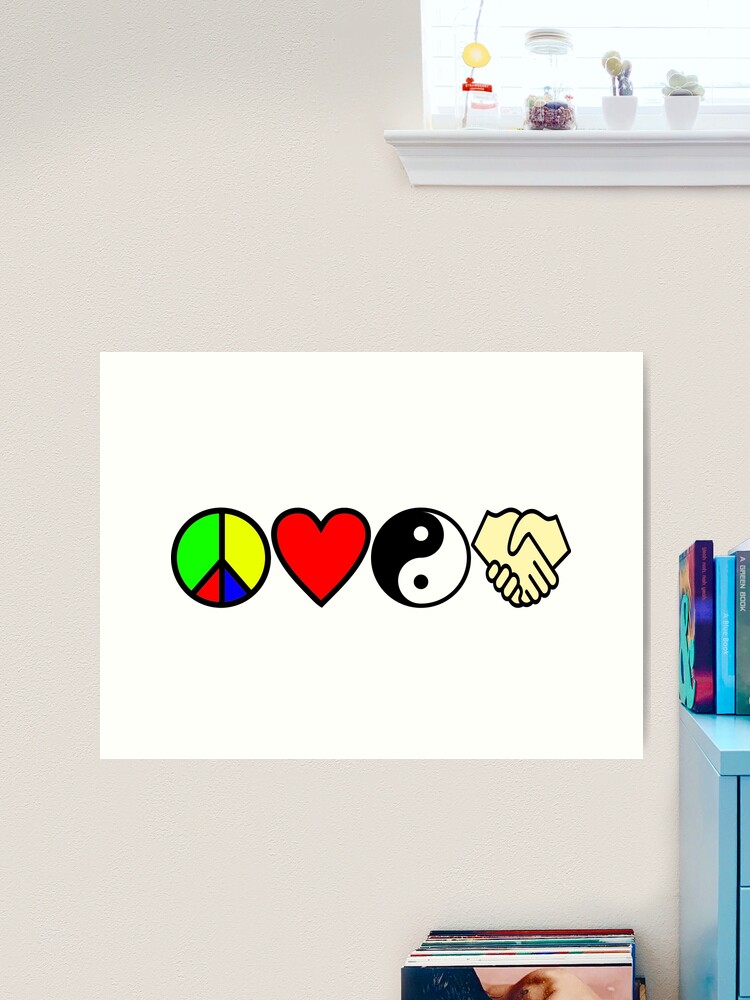 Peace Love Unity Respect Symbol