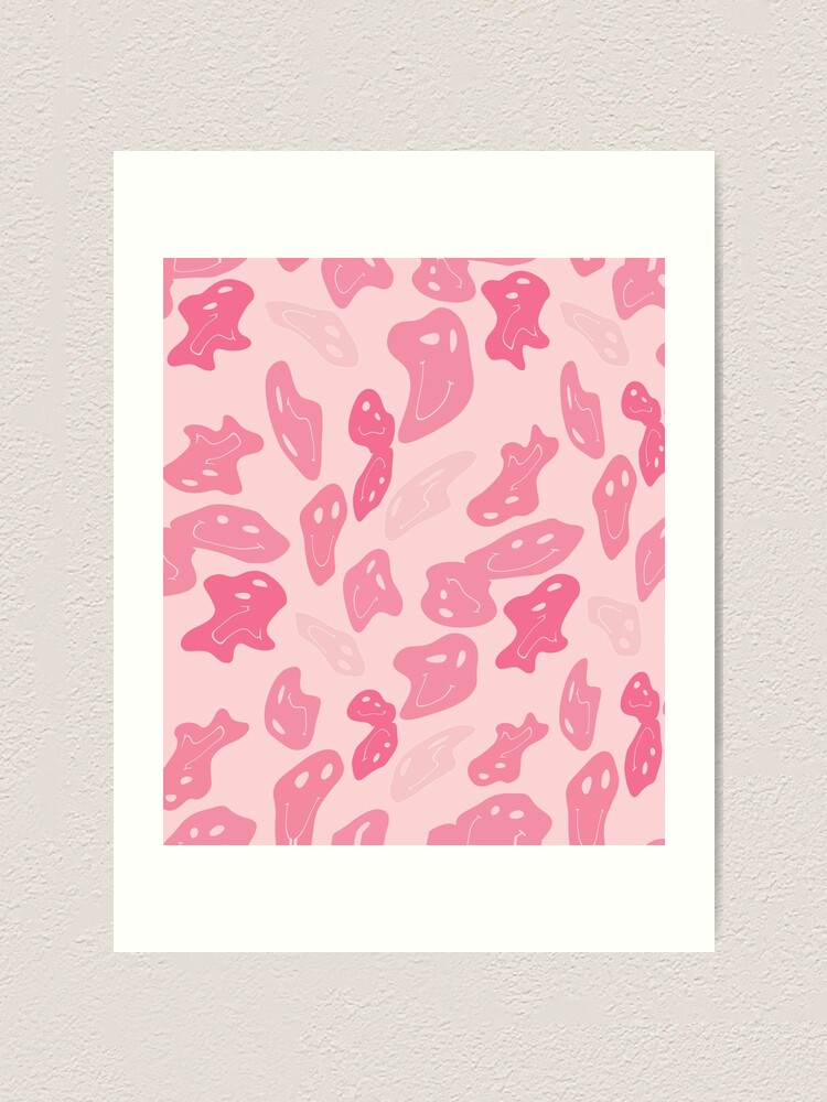 "Preppy, Pink, Aesthetic, Smiley, Trippy, Drippy Smile Face, Preppy ...