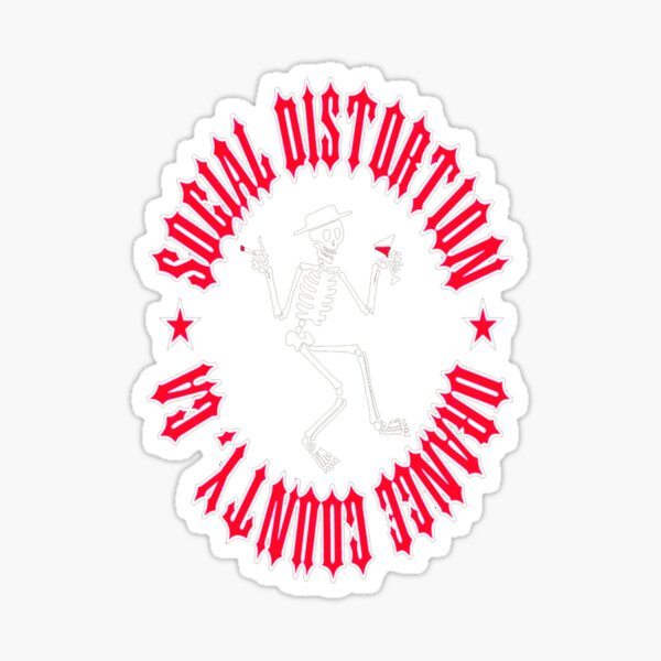 "Social Distortion is an American punk rock " Sticker for Sale by ...