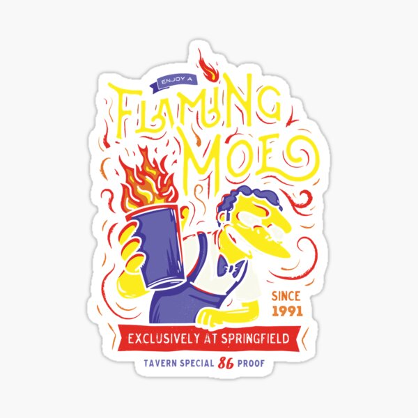 "Flaming Drink" Sticker for Sale by EdithFennell | Redbubble