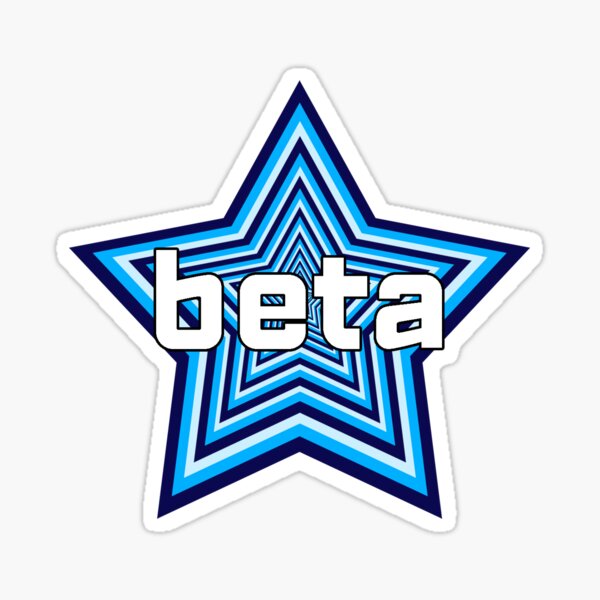 "Beta Star" Sticker for Sale by merrybutterfly | Redbubble