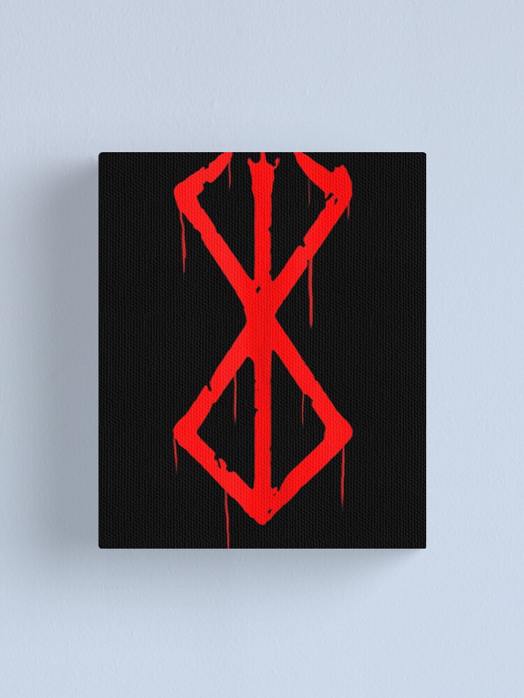 "Berserker Rune Norse Viking Warrior Bloody Symbol" Canvas Print for ...